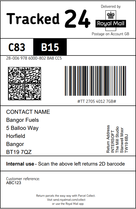 Royal Mail - Returns Shipments